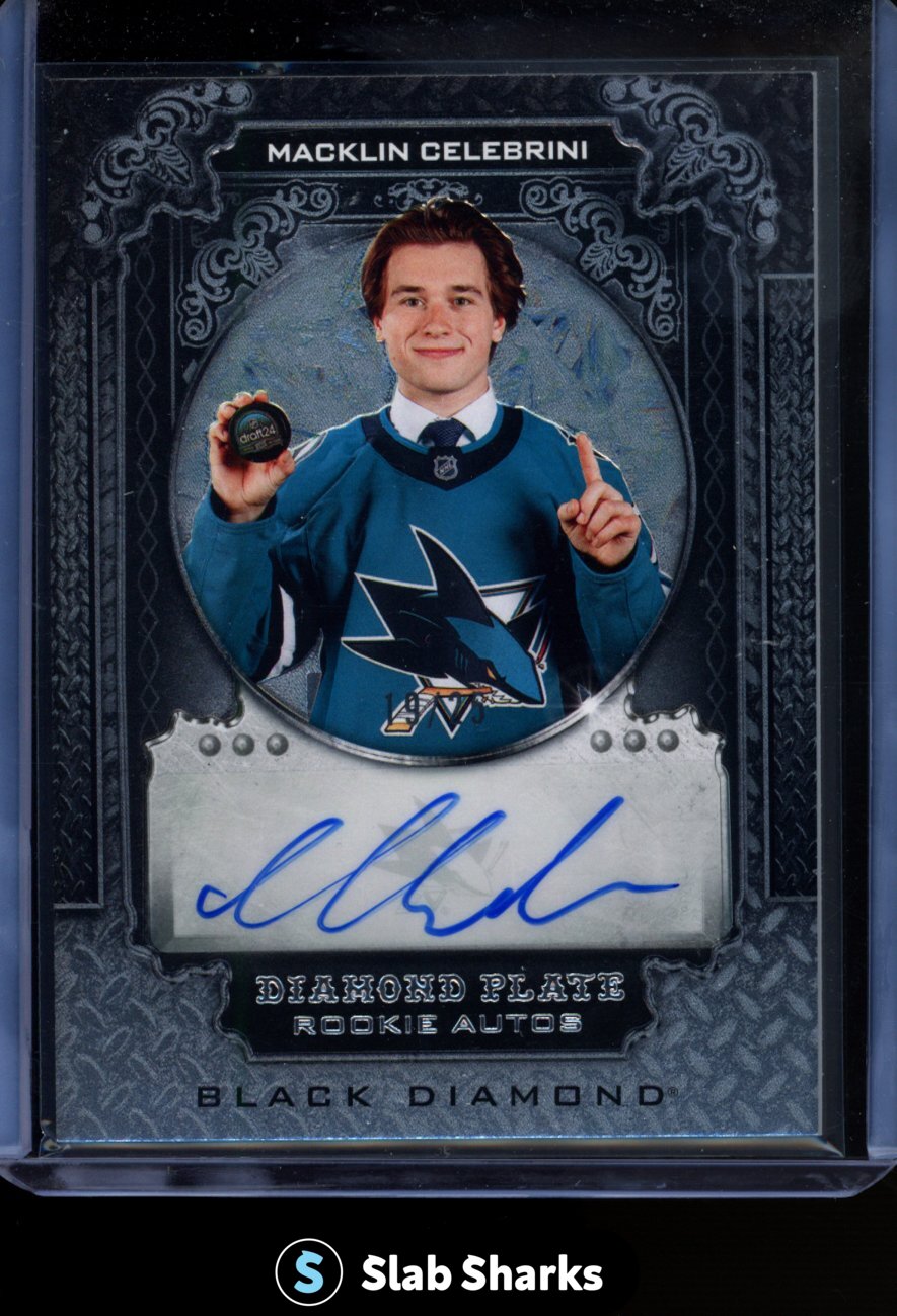 2024 UD BLACK DIAMOND #DPR-MC MACKLIN CELEBRINI PLATE ROOKIE AUTOS /25 ...